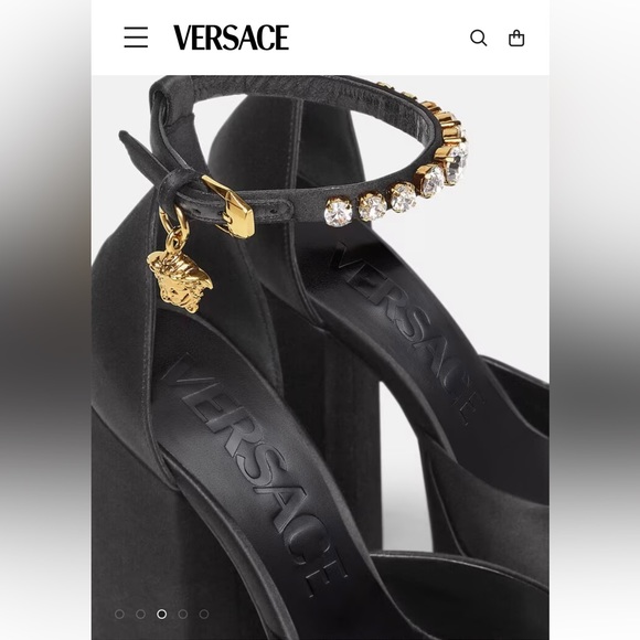 Versace | Shoes | Versace Medusa Satin Pump | Poshmark
